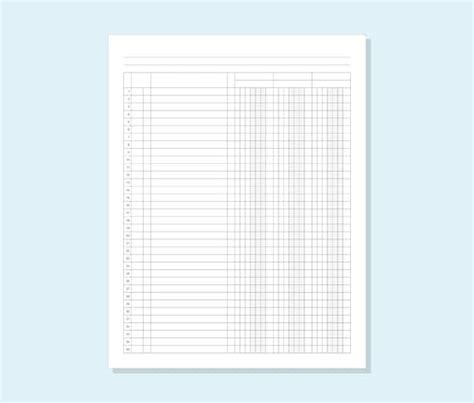 10 Best Free Printable Column Sheet PDF For Free At