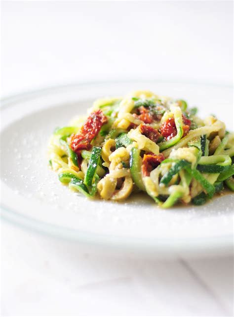 Groente Spaghetti Met Pesto Voedzaam Snel