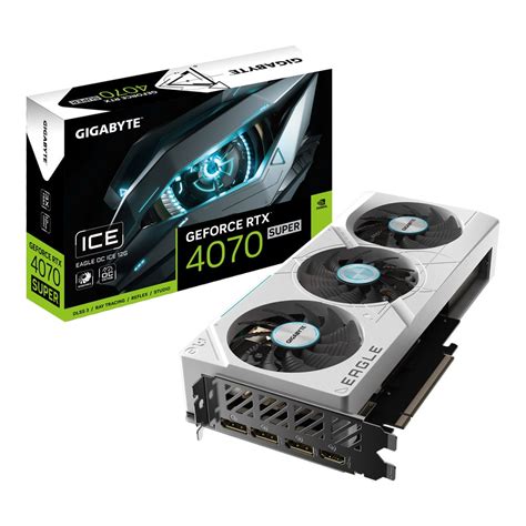 VGA การดแสดงผล GIGABYTE GEFORCE RTX 4070 SUPER EAGLE OC ICE 12G