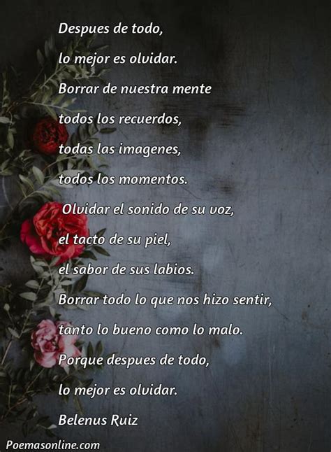 Cinco Mejores Poemas Para Olvidar A Una Persona Poemas Online