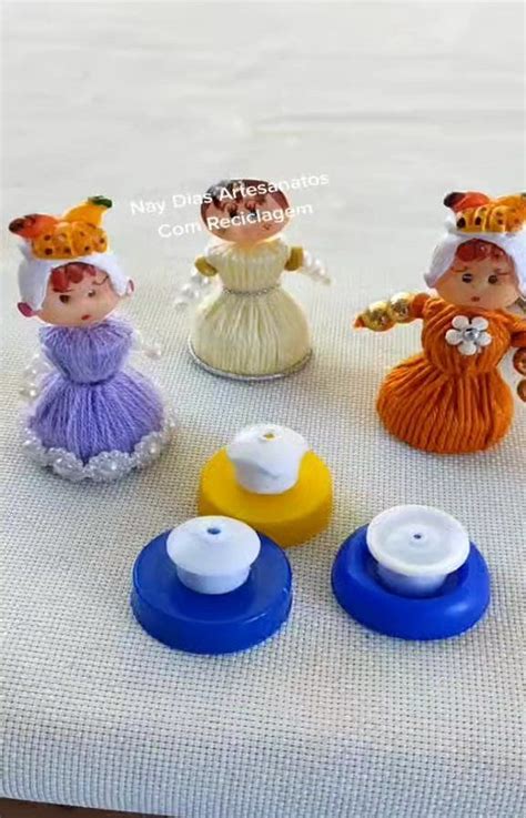NayDiasArtesanatoComReciclagem On Instagram Como Transformar TAMPAS