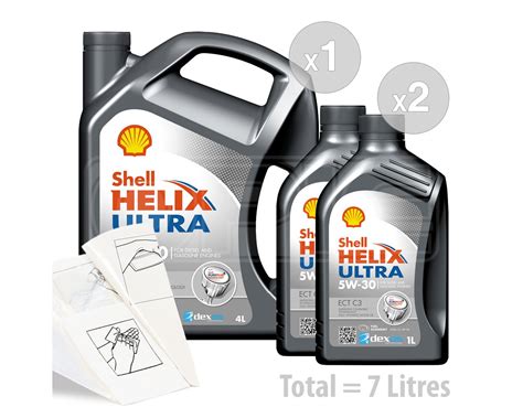 Buy Shell Helix Ultra ECT C3 5W 30 Pure Plus Fully Synthetic Car Engine