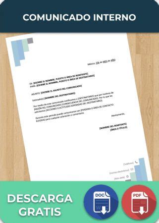 Comunicado Interno Ejemplos Y Formatos Excel Word PDF2024