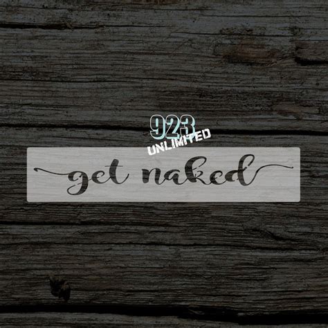 Get Naked Script 19x3 Re Usable Stencils Get Etsy