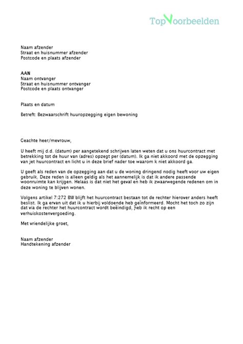 Voorbeeld Brief Opzeggen Huur Bedrijfspand