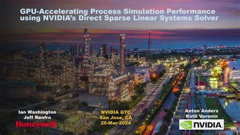 gpu accelerating process simulation performance using nvidia s cudss sparse linear systems solver