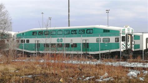 Go Transit Cab Car At Willowbrook Yard Youtube