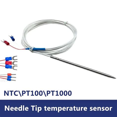 Ntc PT100 PT1000 Class A Temperature Sensor 4X100mm Needle Tip Wire