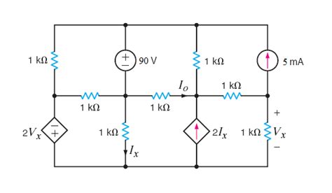 Solved Find Io In The Network In The Figure Using Nodal Chegg