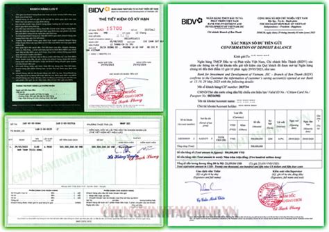 Dịch vụ chứng minh tài chính