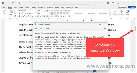 How To Customize Scrollbar Settings In Windows 11 WebNots