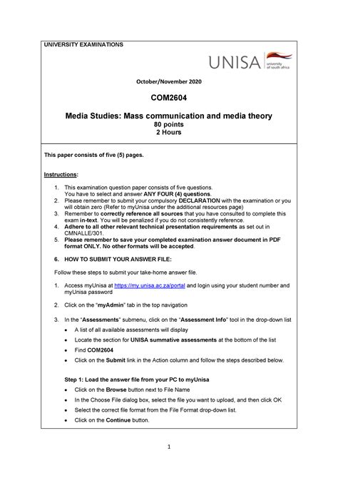com2604 2020 exam warning tt undefined function 32 university examinations october november