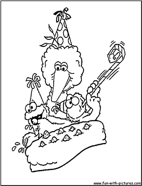 Elmo Birthday Coloring Pages At Getcolorings Free Printable