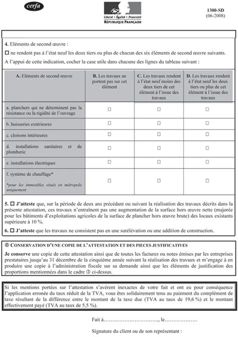 TVA au taux réduit attestation normale TVA mode d emploi Book