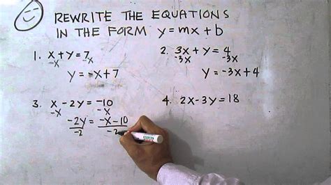 rewrite equation in slope intercept form solve for y tessshebaylo
