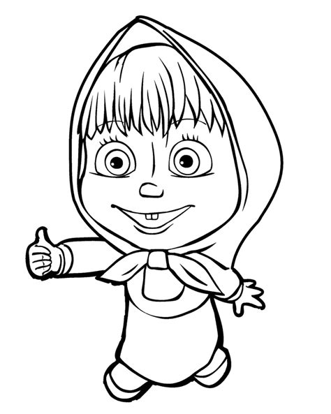 Dibujos De Los Cuentos De Masha Y El Oso Para Imprimir Y Colorear Gratis