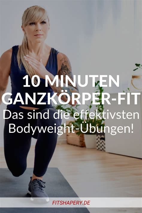 Dieses Ganzkörpertraining ohne Geräte enthält effektive Übungen für