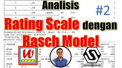 analisis rating scale rasch model dengan winstep part 2 youtube