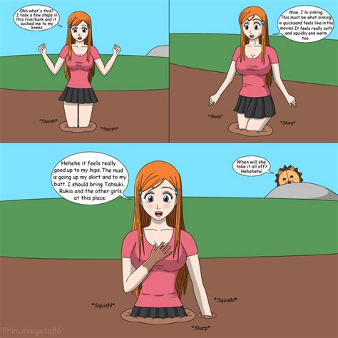 Orihime Inoue In Deep Mud By Supervegeta1986 On Deviantart