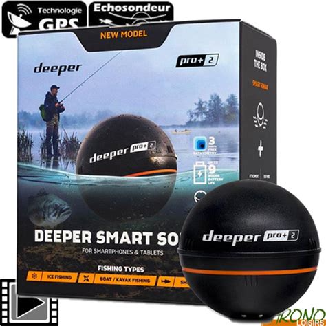 Sondeur Gps Deeper Smart Sonar Pro V2 Chrono Carpe