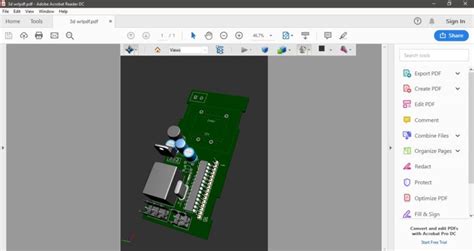 how to save vrml wrl 3d file as 3d pdf using photoshop cc techasia mechatronics