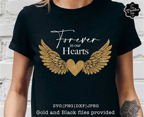 Forever In Our Hearts Svg Remembering A Loved One Svg Etsy Canada