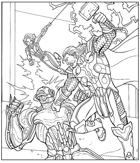 Dibujo 24 De Avengers Para Colorear