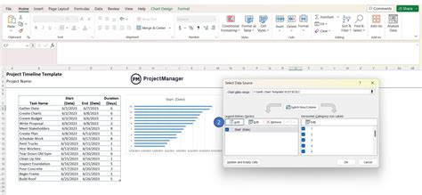 How To Create A Project Timeline In Excel Free Template Included