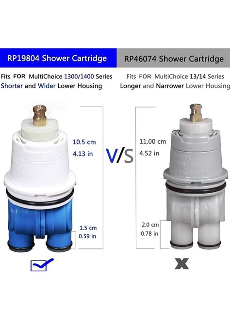 DELTA RP19804 Pressure Balance Cartridge For Tub Shower Valves 1300