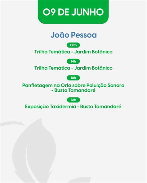 Governo Do Estado Divulga Programa O Da Semana De Meio Ambiente