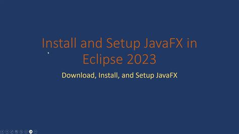 Install And Setup Javafx In Eclipse Youtube