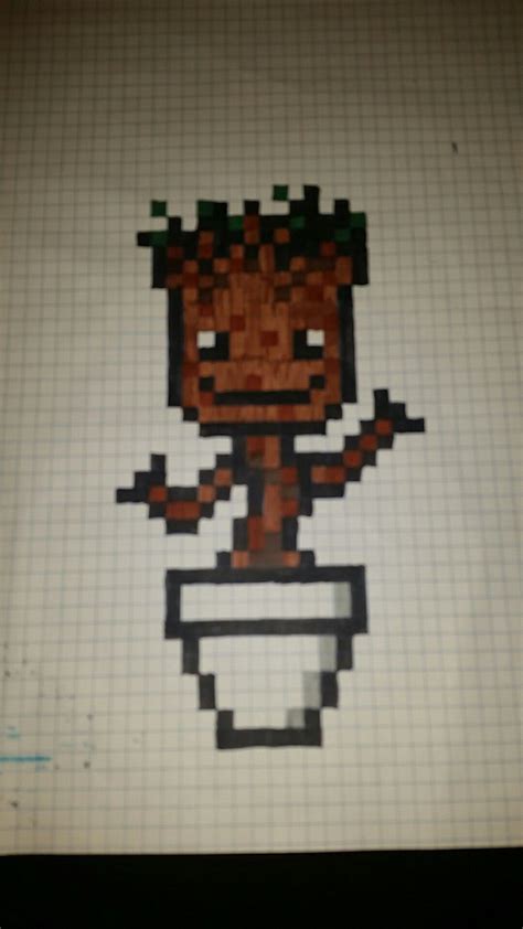 Groot Pixel Art Id Es Et Designs Pour Vous Inspirer En Images