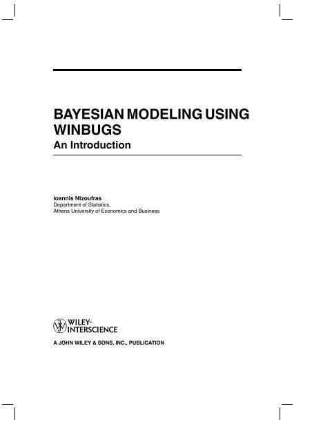bayesian modeling using winbugs