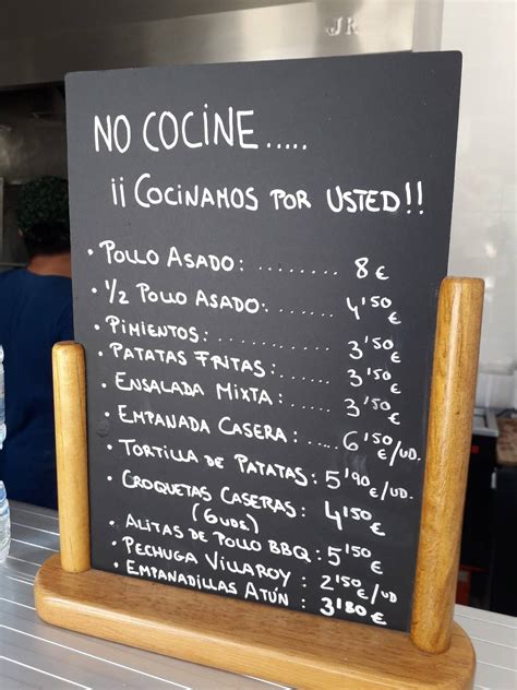 Menu At Asador De Pollos Las Mercedes Restaurant Madrid