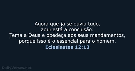 Eclesiastes 12 13 Versículo da Bíblia NVI DailyVerses net