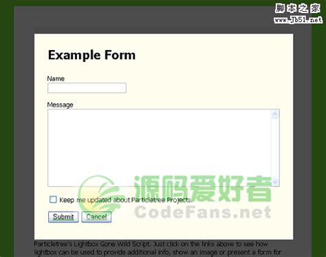 ajax 弹出层插件lightbox的应用实例 下载 脚本之家