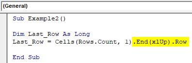 VBA Last Row How To Find Last Used Row In Column Using VBA