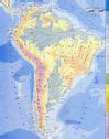 Mapa físico y hidrográfico de América Latina Gifex