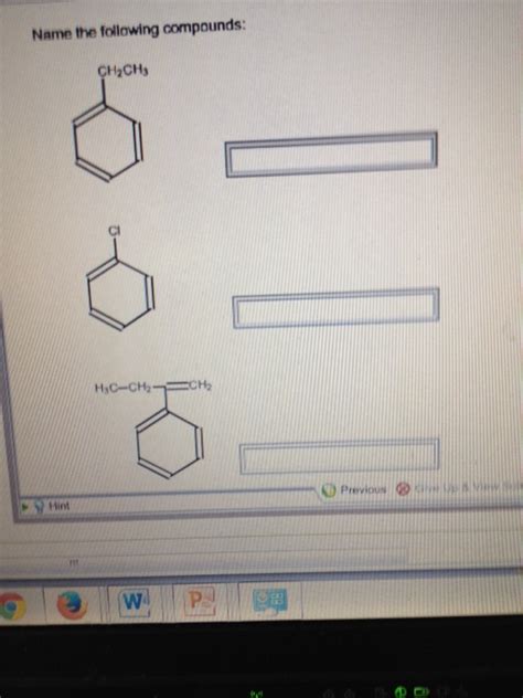 Solved Name The Following Compounds Chegg