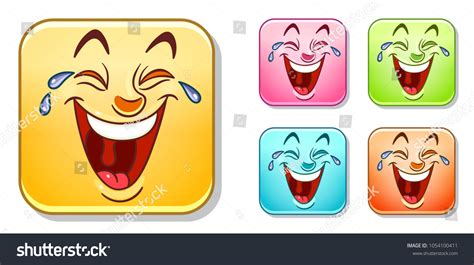 Happy Laughing Out Loud Emoji Face Stock Vector Royalty Free