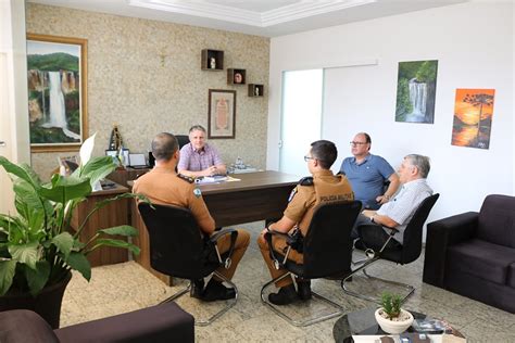 Prefeito Adelmo recebe a visita do novo comandante da 4ª Cia da Polícia