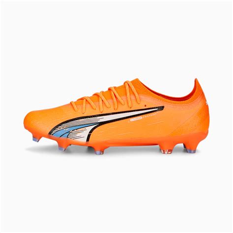รองเทาฟตบอล ULTRA ULTIMATE FG AG Ultra Orange PUMA White Blue