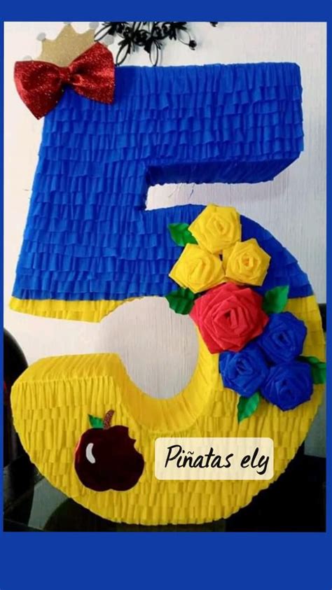 piñata temática blanca nieves