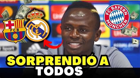 SADIO MANÉ BUSCA NUEVO CLUB ESTÁ INTERESADO EL REAL MADRID EN