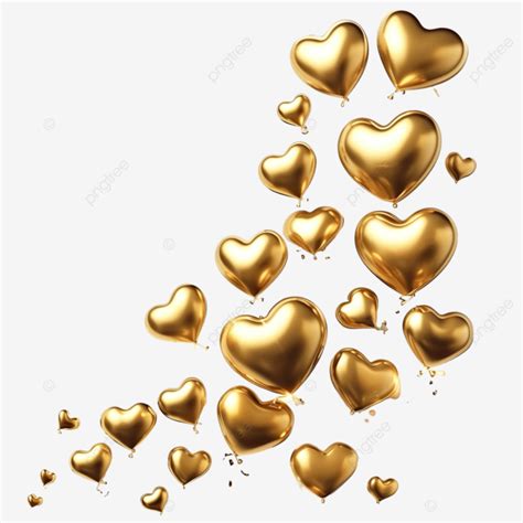 Saludo Caligráfico Del Día De San Valentín Y Corazones Realistas De