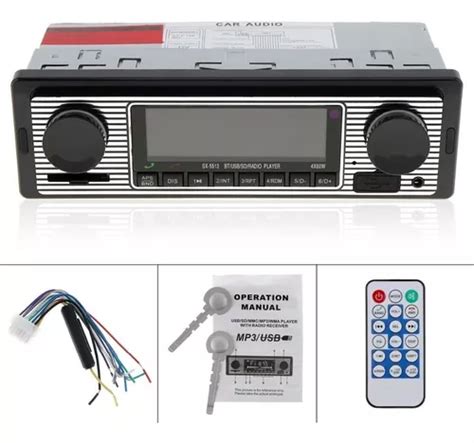 Radio Retro Bluetooth Usb Mp P Fusca Kombi Passat Opala R Em