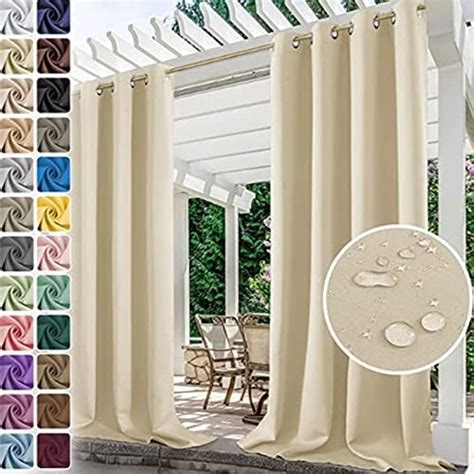 Cortinas Exterior Porche Impermeable Cortinas Para Terrazas Pergola