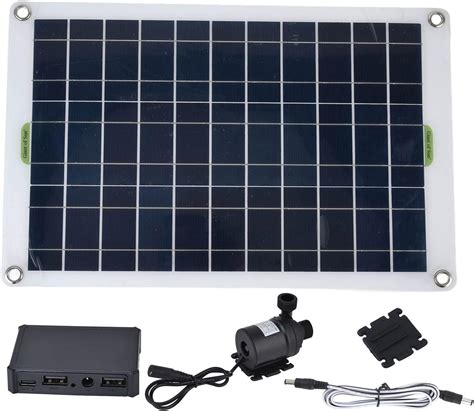 Pompe à Eau Solaire Kit de Pompe de Fontaine Solaire Panneau 50W 800L