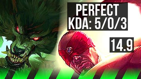 WARWICK Vs LEE SIN JGL 5 0 3 1400 Games KR Diamond 14 9 YouTube