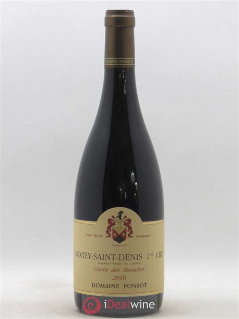Acheter Morey Saint Denis 1er Cru Cuvée des Alouettes Ponsot Domaine
